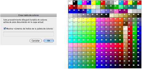 Crear una tabla de colores