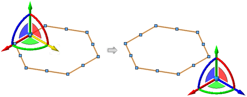 Repositioning the reshape 3D dragger