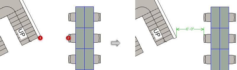 Constrain horizontal distance
