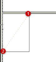Drawing a stair with Corner to Corner mode